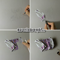 500 Euro Note Drawing - Marcello Barenghi