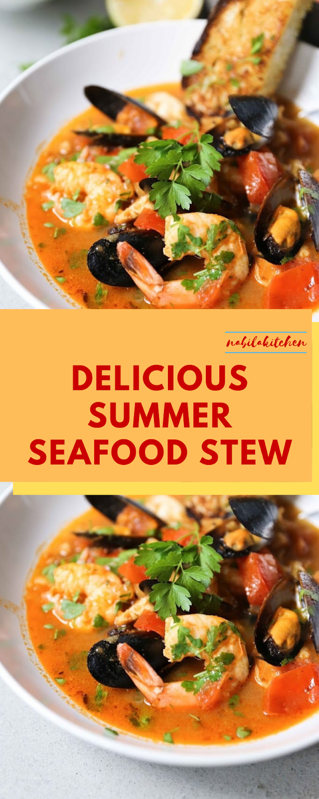 Delicious Summer Seafood Stew - Nabila Kitchen