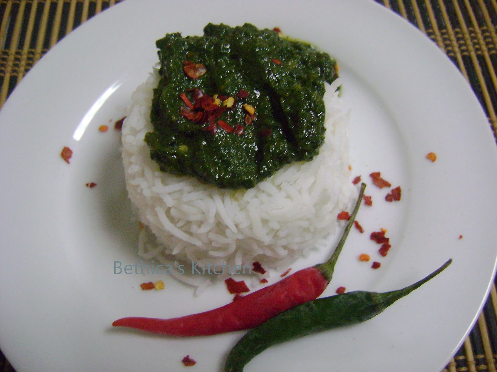 Bethica's Kitchen Flavours: Kumro Pata Bata (Pumpkin Leaves Chutney ...
