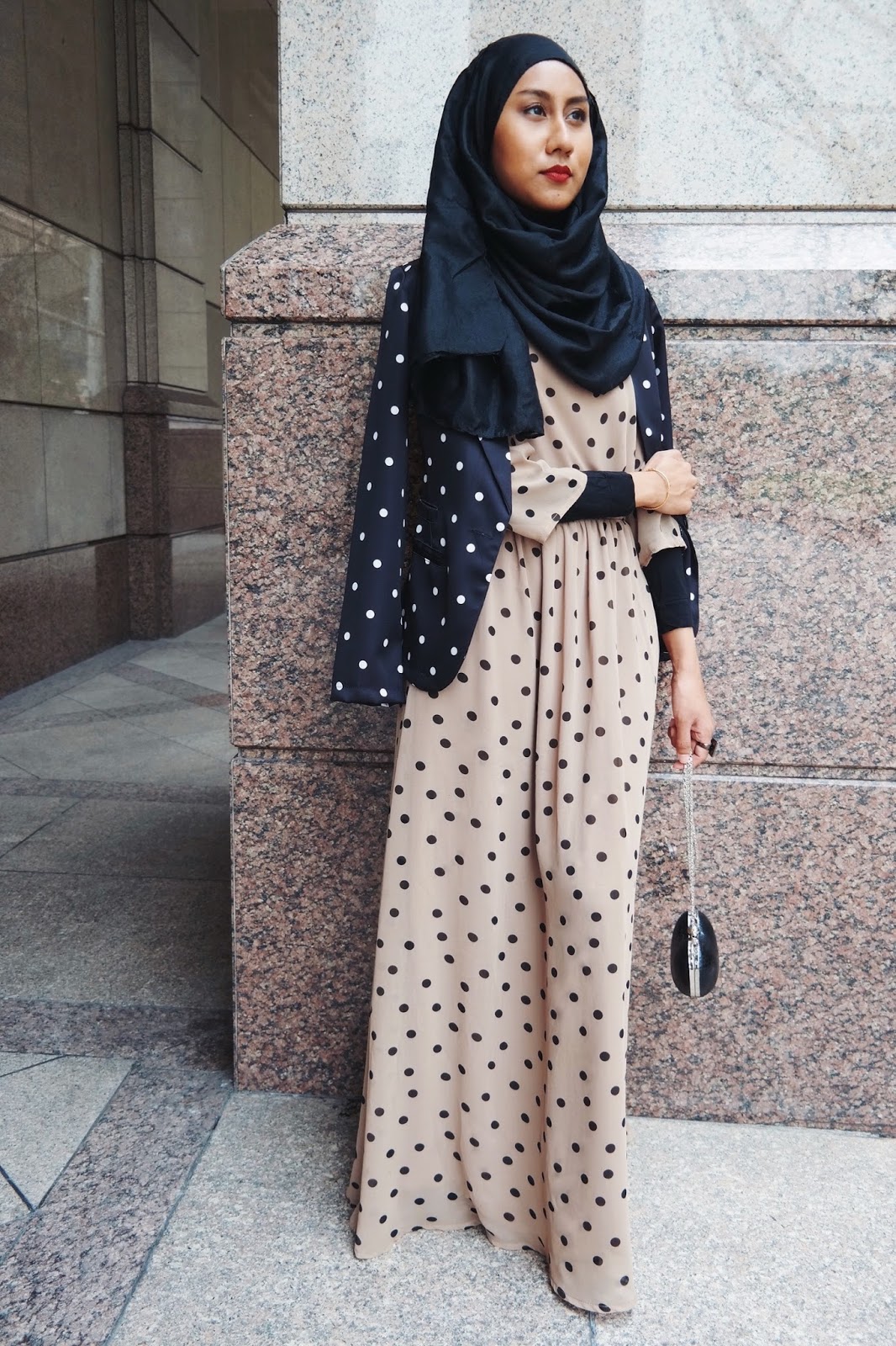 Polka Dots Blazer & Polka Dots Dress — The Good Weekender