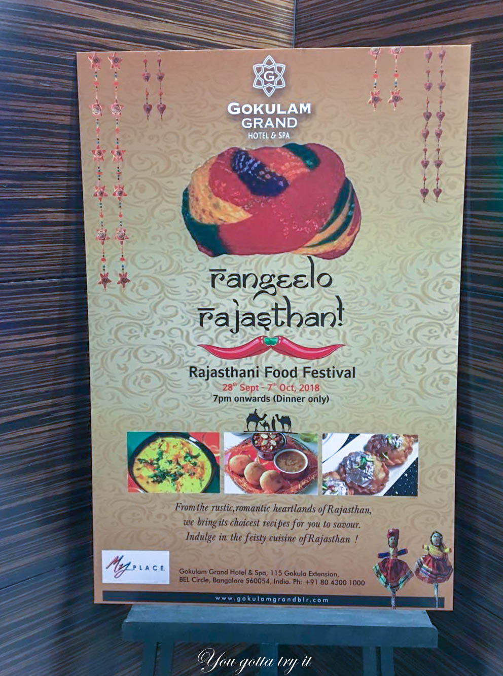 You gotta try it: Rangeelo Rajasthan- Rajasthani Food Festival at My ...