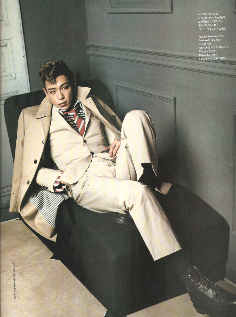 We Love Big Bang: [Photos] T.O.P: Cosmo Men Magazine Scans (March 2012)