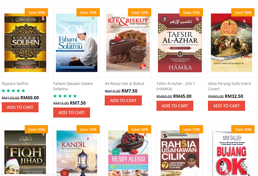 BUKU-BUKU TERPILIH DITAWARKAN SEHINGGA 50% POTONGAN DISKAUN ~ SenangEja.com