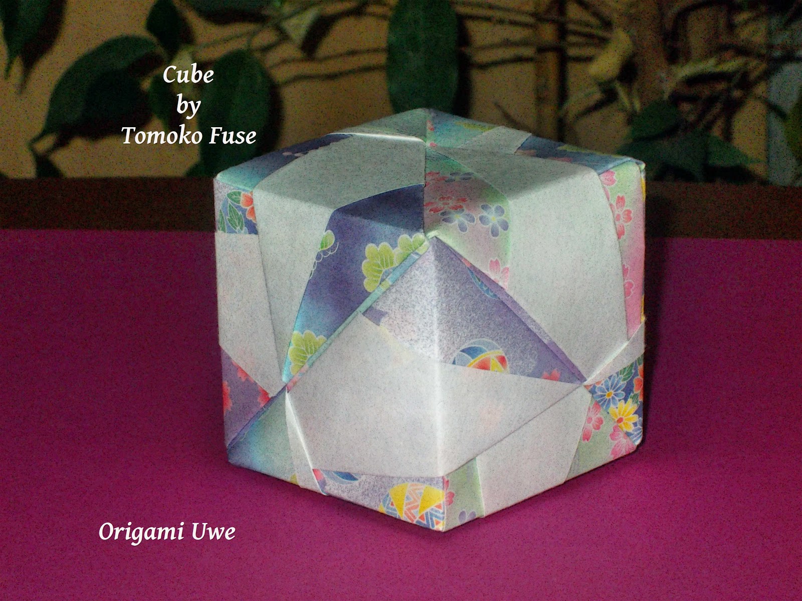 Origami, Fleurogami und Sterne : Cube by Tomoko Fuse