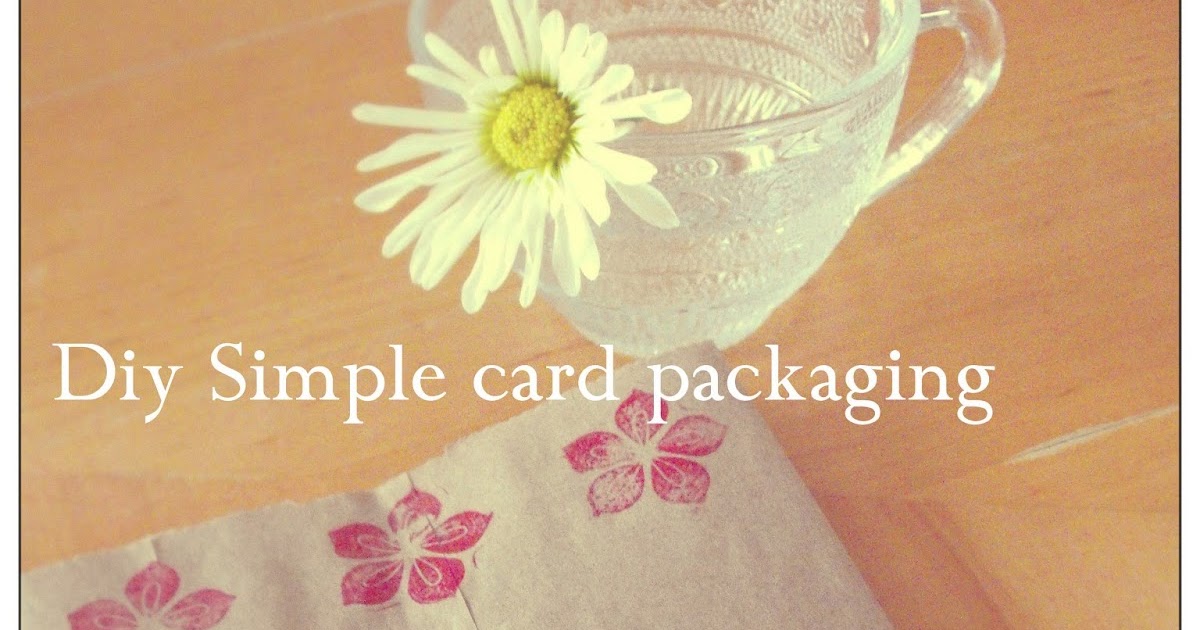 Diy simple Card packaging