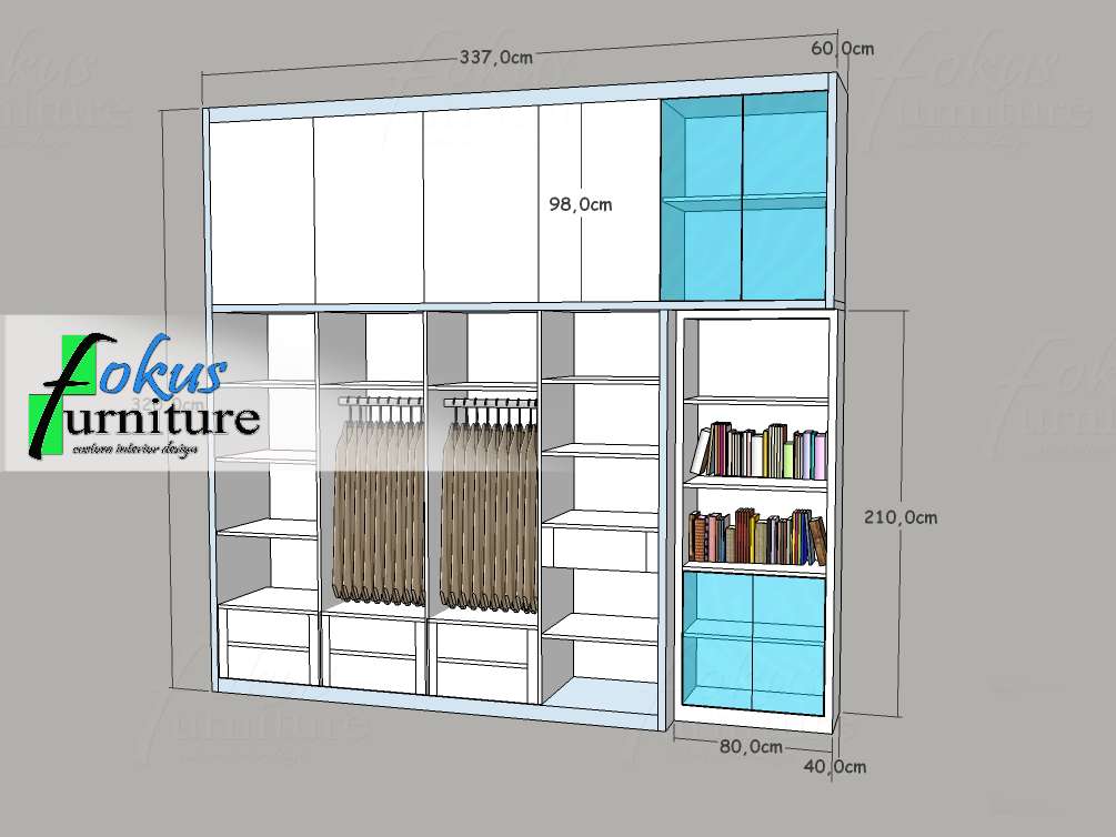 Wardrobe minimalis custom di Cibubur | Furniture,Kitchen set minimalis ...