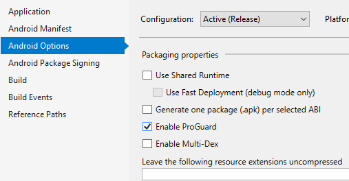Xamarin Android Build Java Exited with Code 1 ProGuard ~ Ozkary - Emerging Technologies