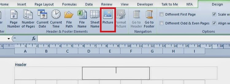 Excel Training by Lokesh Lalwani: !!! Print Your Company Logo On Every ...