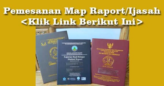 Map Sampul Raport dan Izasah: Tempat Pemesanan Map Wisuda