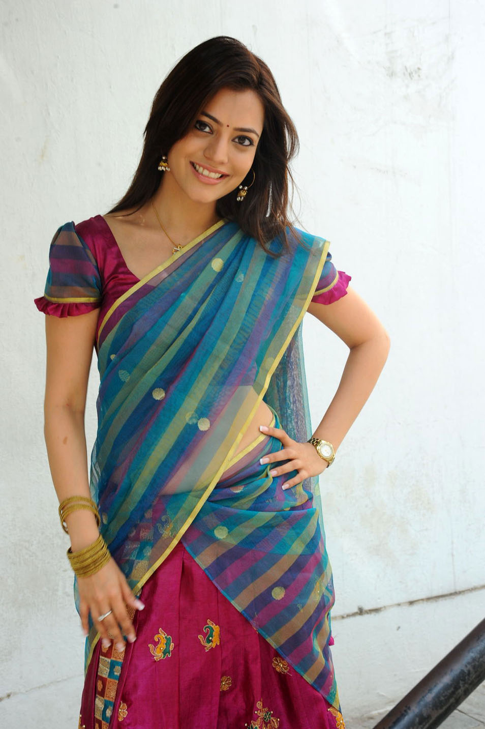 Nisha Agarwal Spicy Half Saree Stills |Beautiful Indian Actress Cute ...
