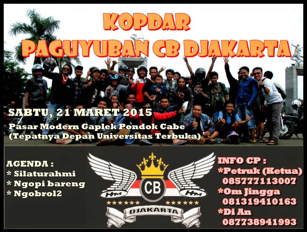 Acara Maret 2015 Kopdar Bulanan CB Djakarta ~ CB Djakarta