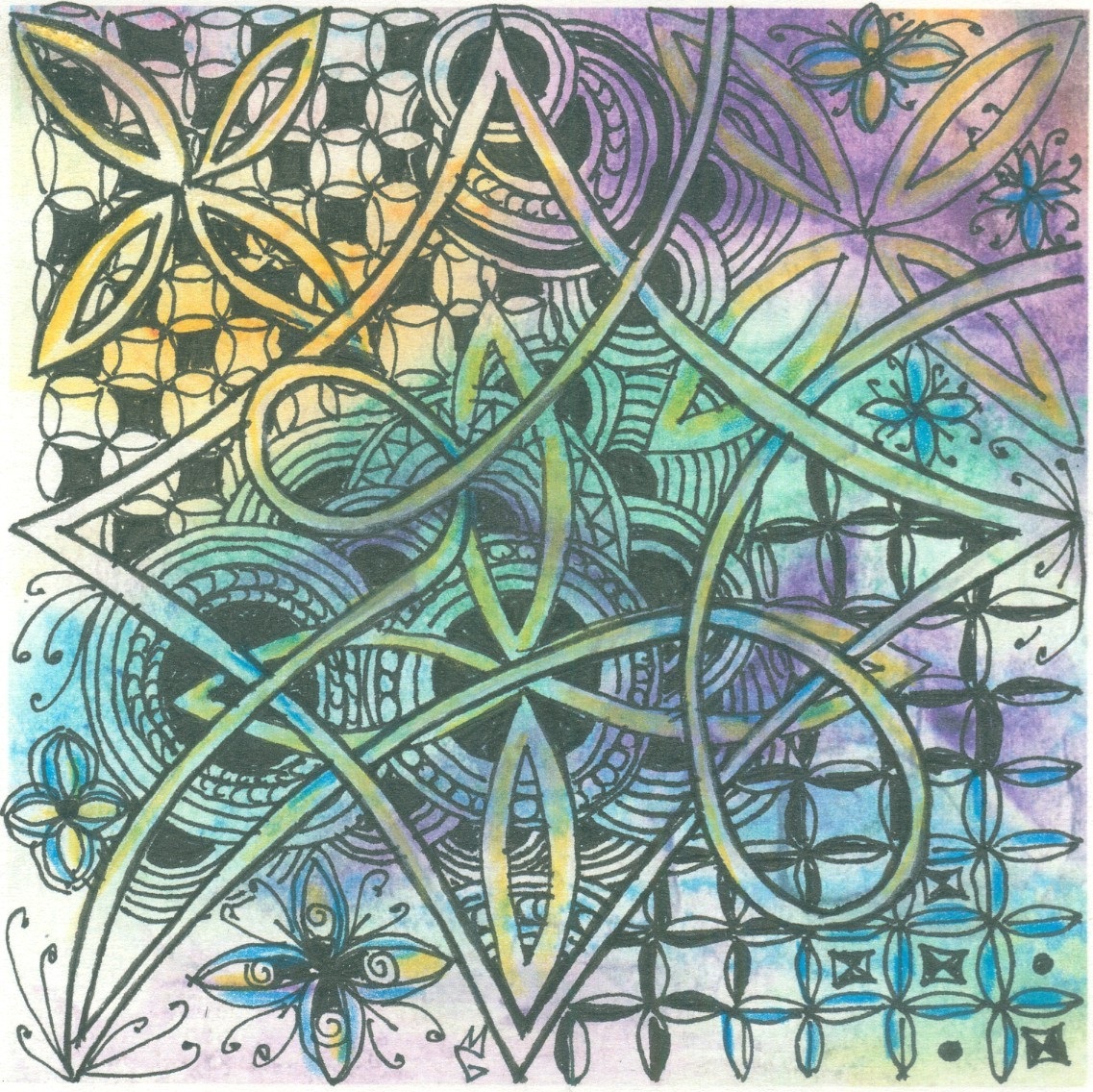 Tickled To Tangle Its A String Thing 235 Tiles