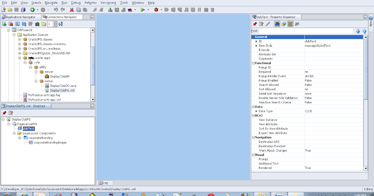 My Experiences Display Clob Data In Oracle Forms Deployed On Oracle E Biz