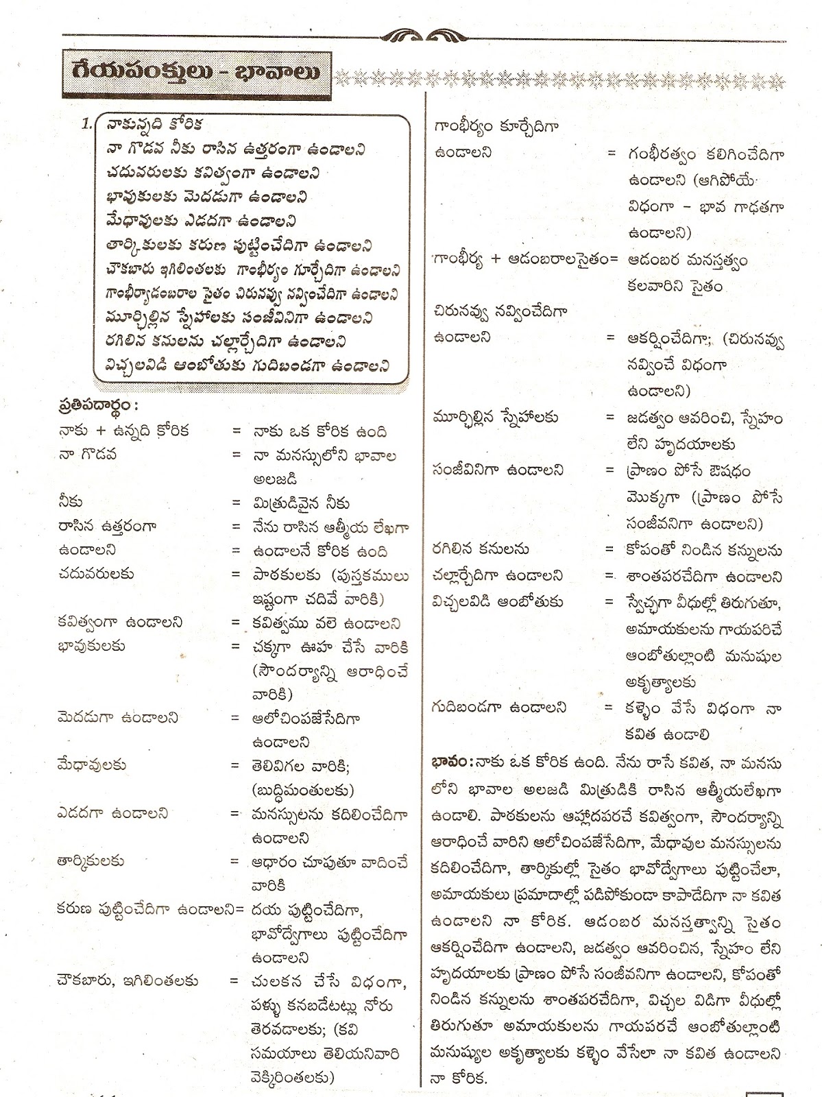 GANTI TELUGU EDUCATE ACADEMY: 9th class unit-3 lesson-11 eeppa -(Notes)