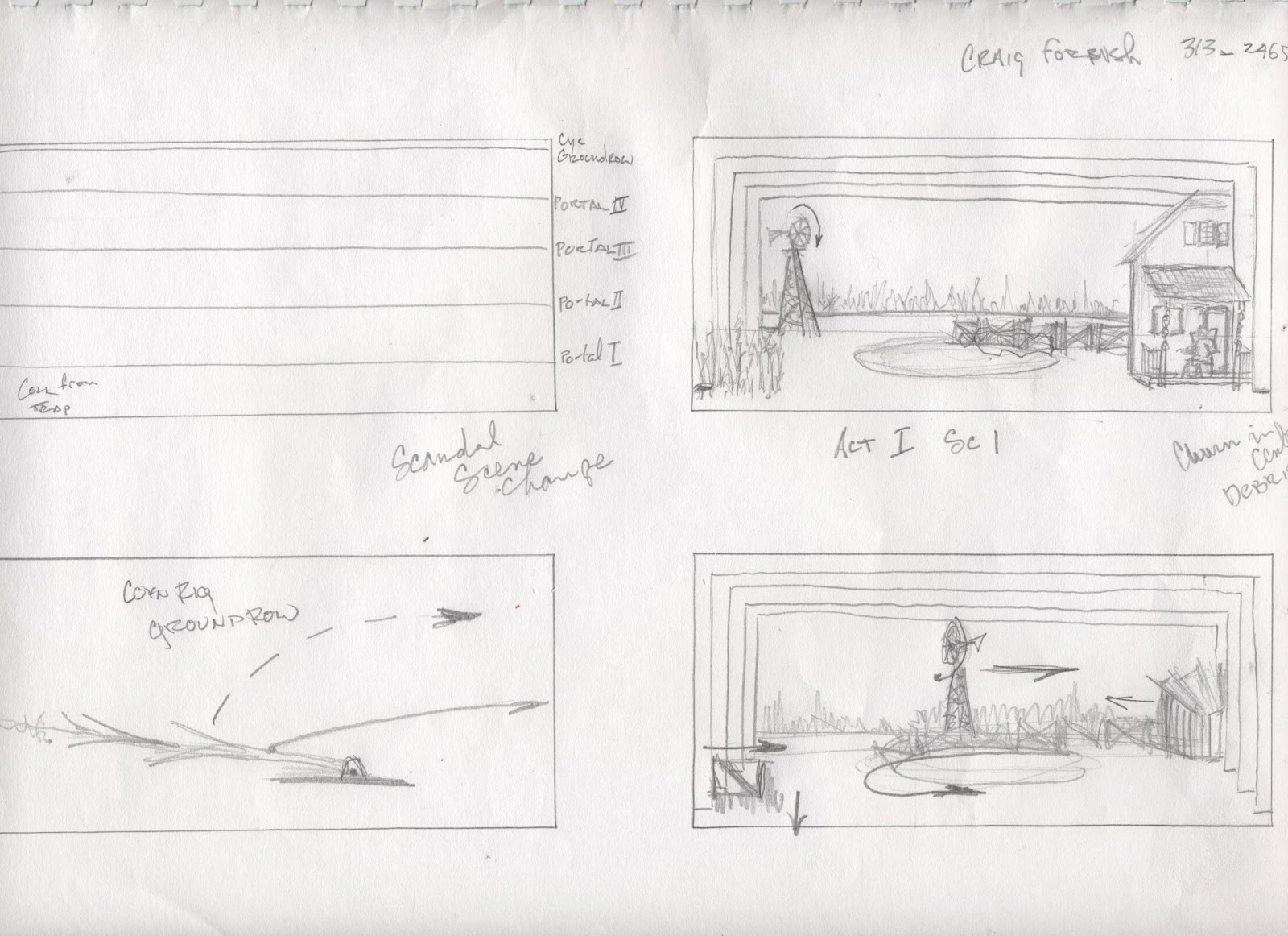 The Theatrical Designs of Gary Benson: Oklahoma--Scene Design