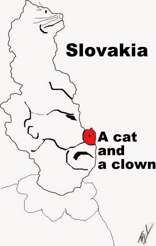 Funny maps: Funny maps of Slovakia