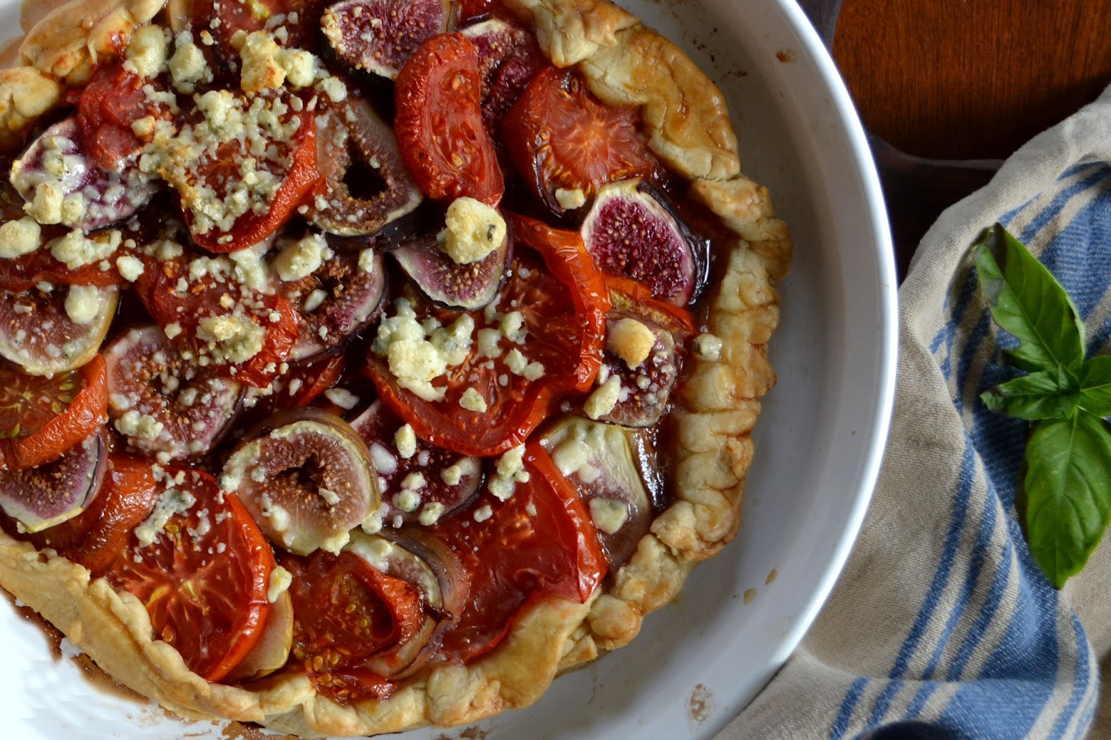 Attic Lace: Tomato, Fig, & Gorgonzola Tart