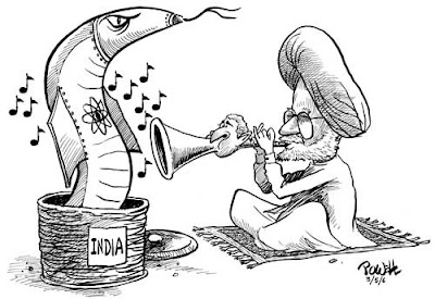 Dhiren Gala: Manmohan Singh is Sapera and Indian is Snake - Funny Cartoon