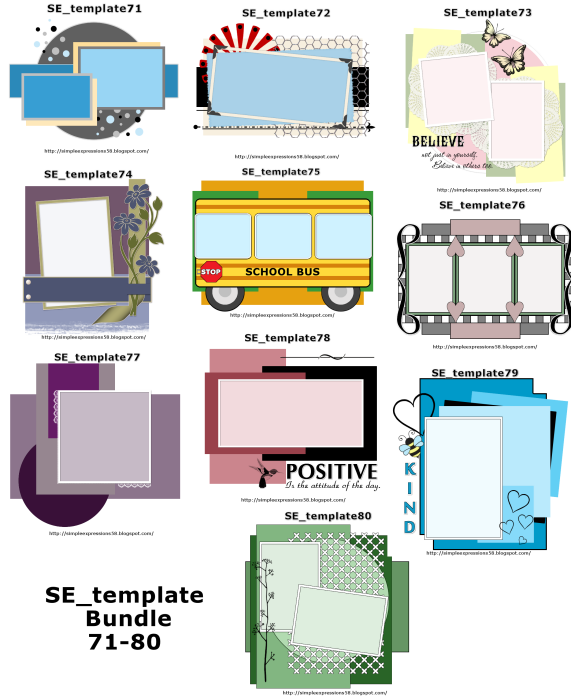 Simple Expressions: SE_template Bundle71-80
