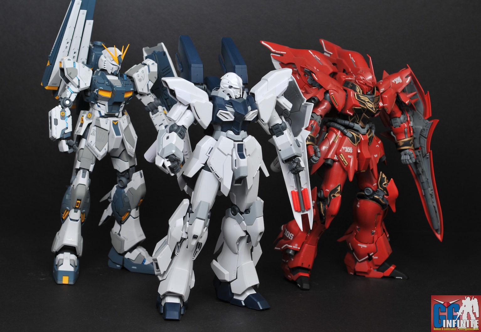 GUNDAM GUY: MG 1/100 MSN-06S Sinanju Stein - Review by Team GG Falldog