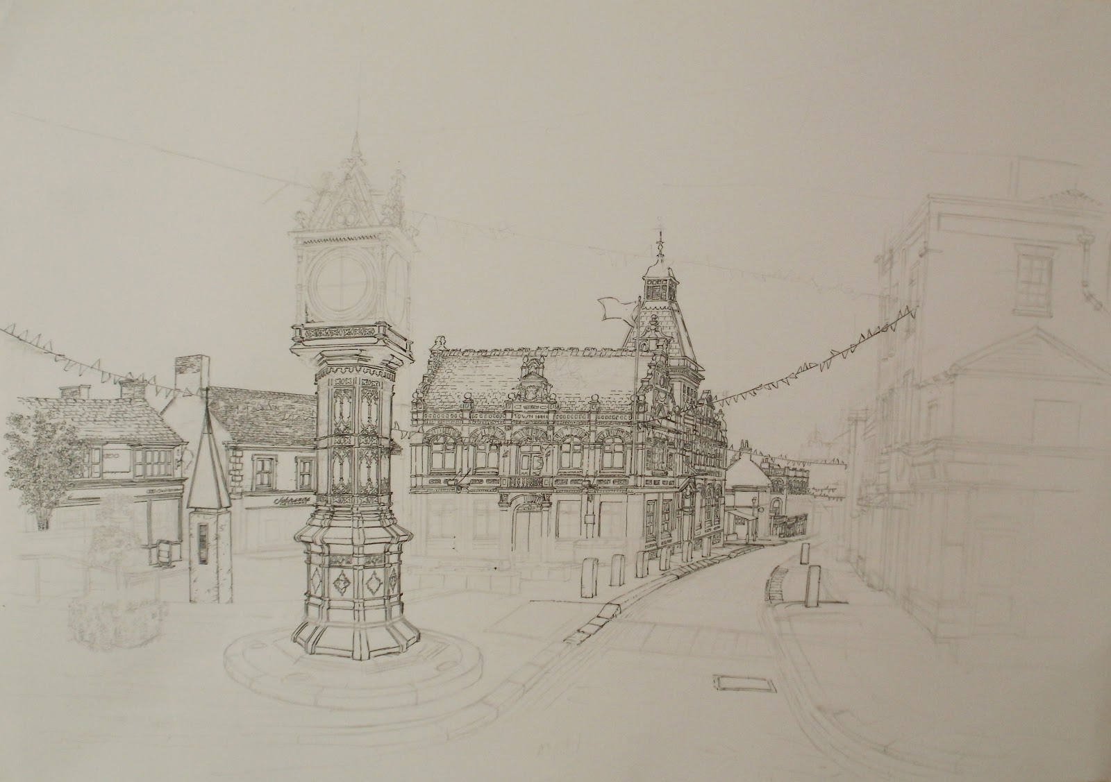 Andy Scordellis Art: ...town hall, town square, town where?...