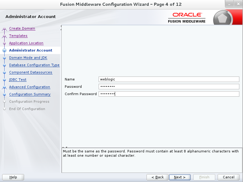 Creating Weblogic Domain For Fusion Middleware Oraclenext Solution