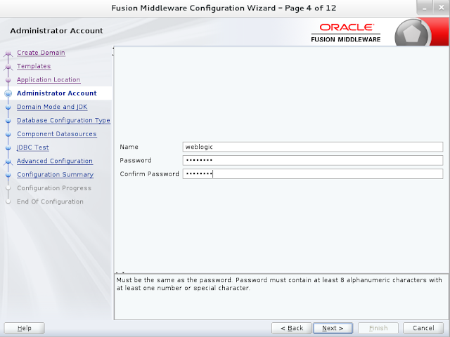 Creating Weblogic Domain for Fusion Middleware | OracleNext - Solution to your Oracle problems