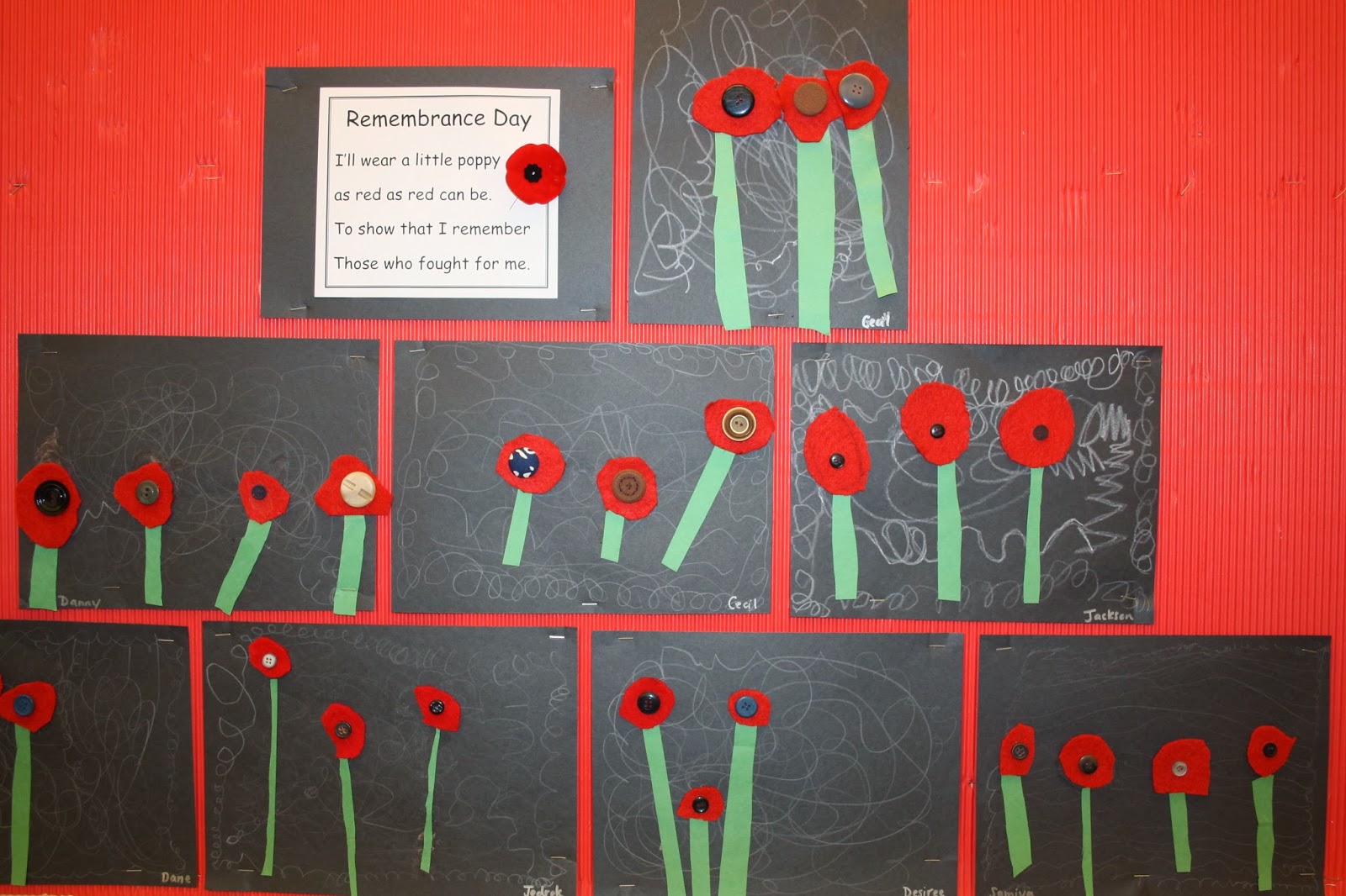 Mrs. Russo's Grade 1/2 Class: I"ll Wear a Little Poppy...