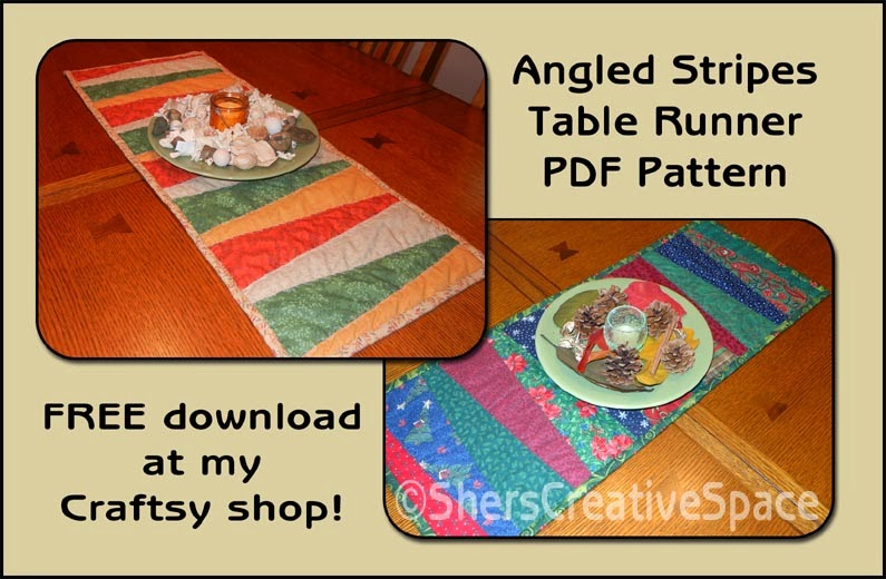 Sher's Creative Space: Free Table Runner Pattern