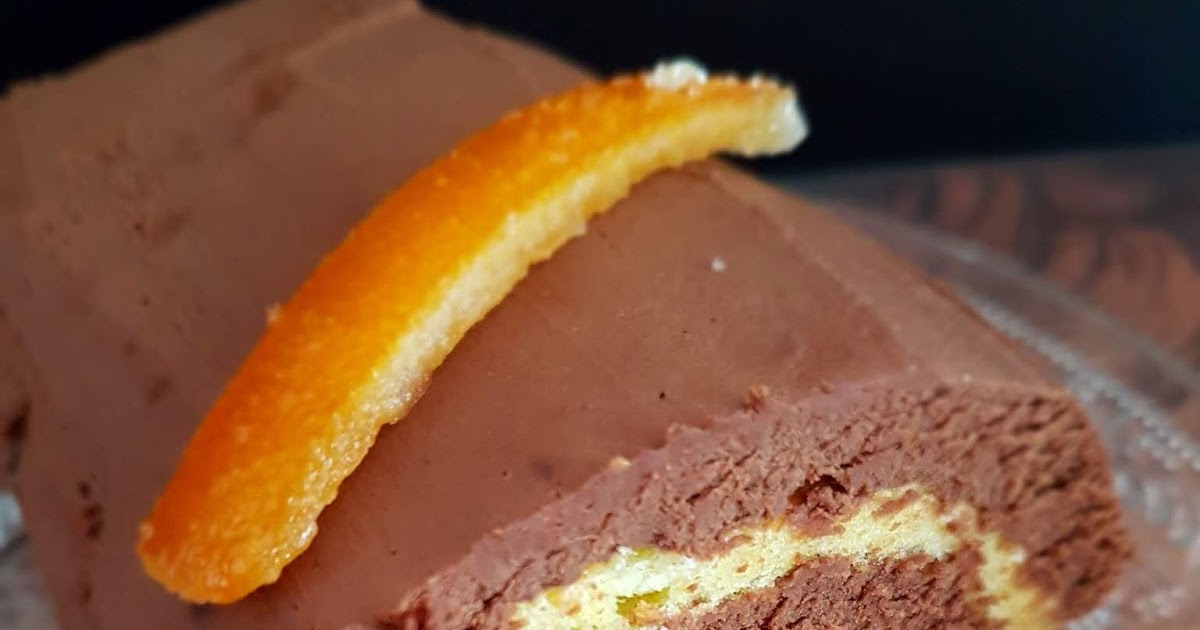 Le Festin de Dan: Bûche pâtissière Ganache Chocolat et Oranges Confites