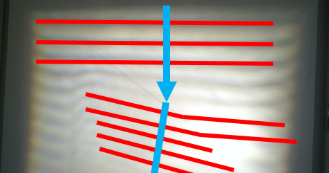 wigton physics: Ripple tank refraction