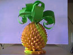 3D Origami Pineapple | Origami Photos