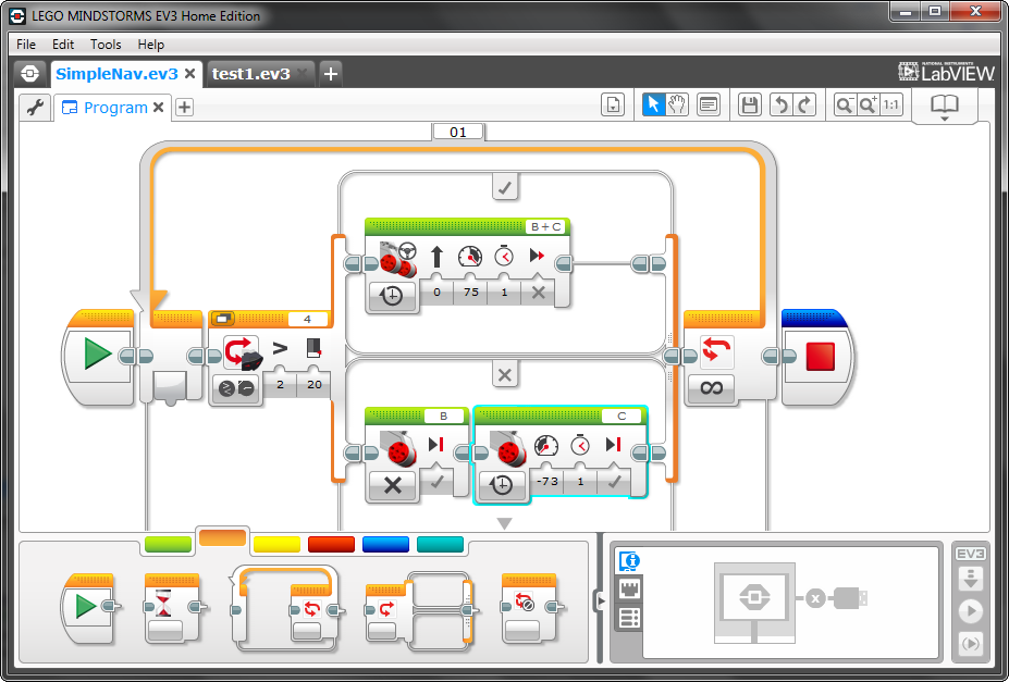 Rutinas de MINDSTORMS EV3: 2017