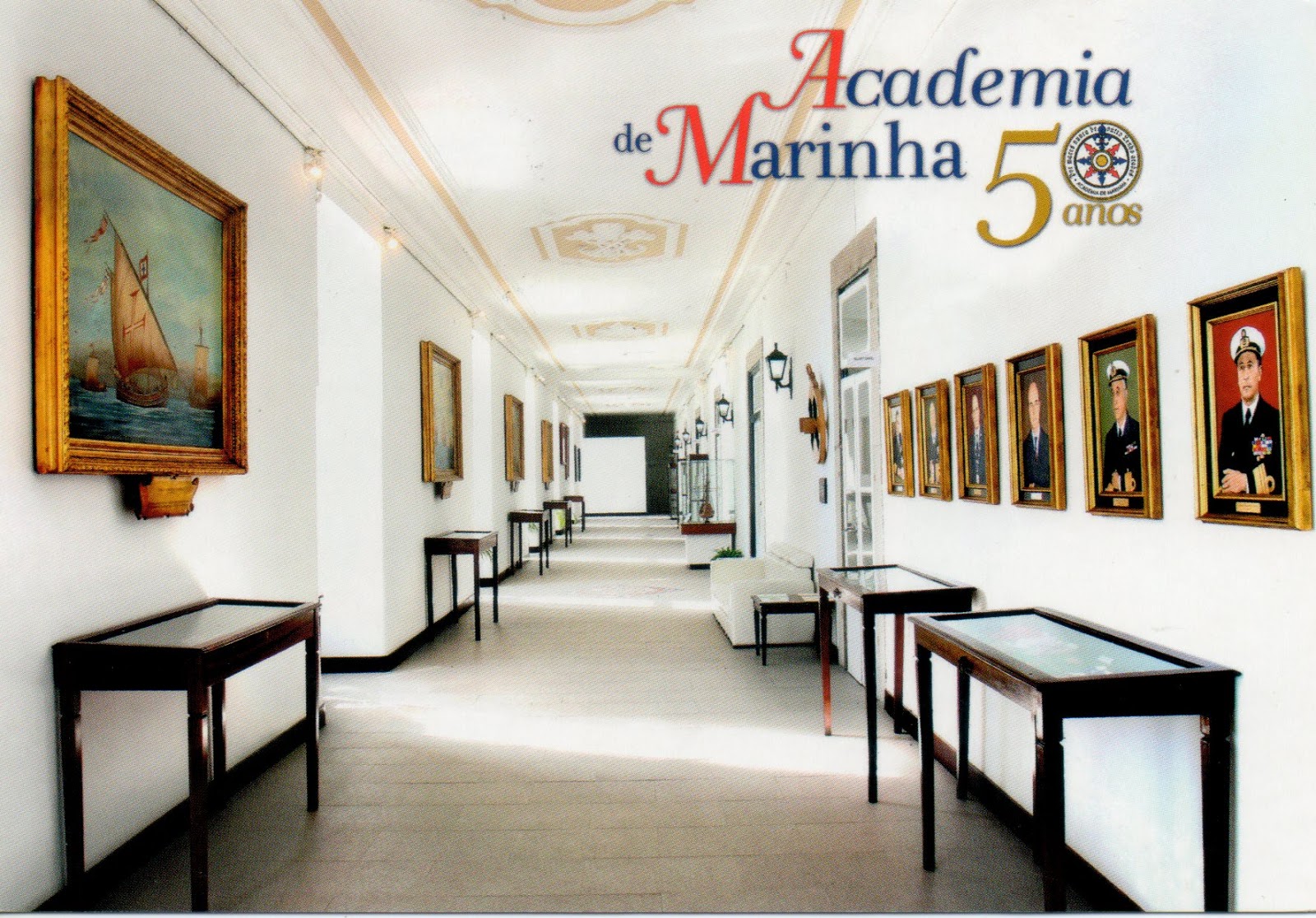 Inteiros postais: 50 Anos da Academia da Marinha