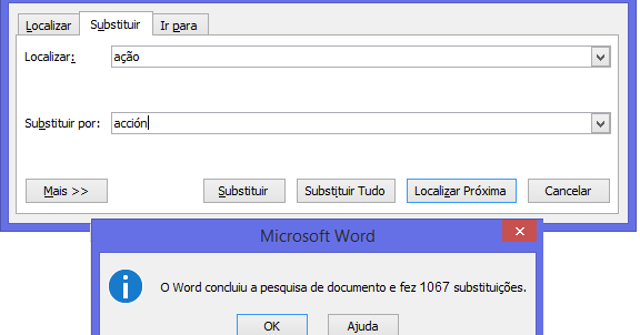 Tradutora de Espanhol: Localizar e Substituir