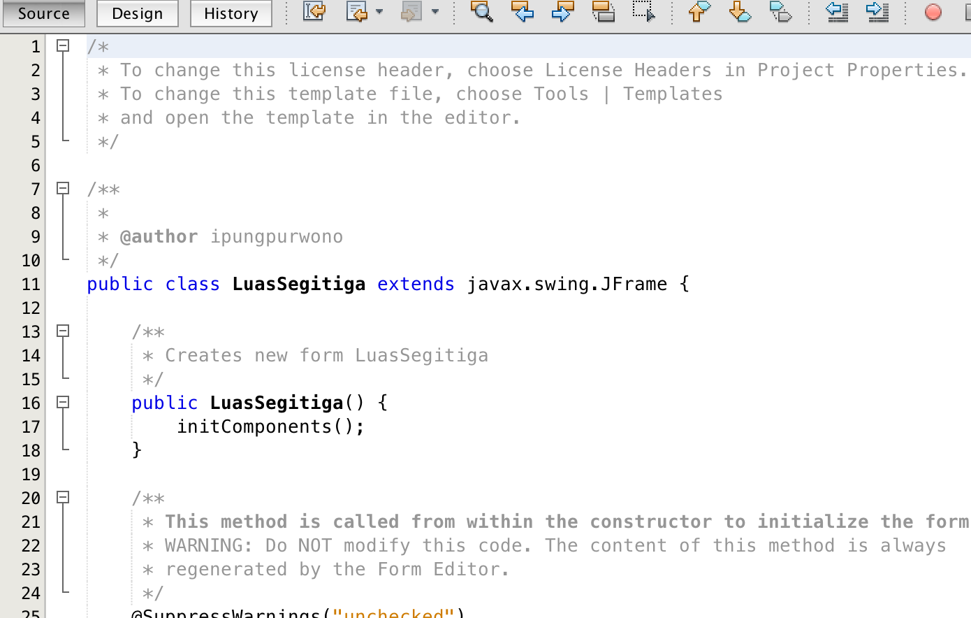 Membuat Aplikasi Luas Segitiga Dengan Java NetBeans ~ Ngoding Java