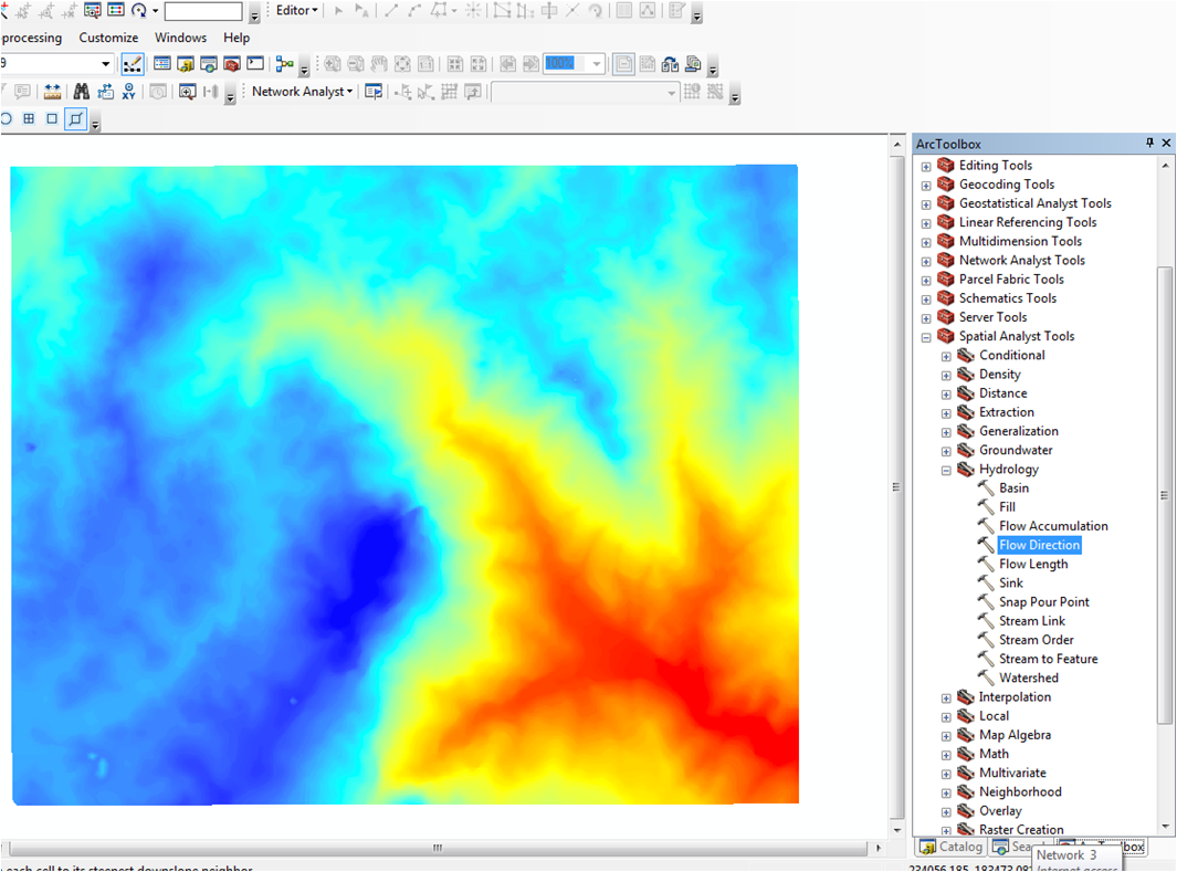 Geograpic Information System for Resource Planing & Managment: Create Stream Line Network Using ...