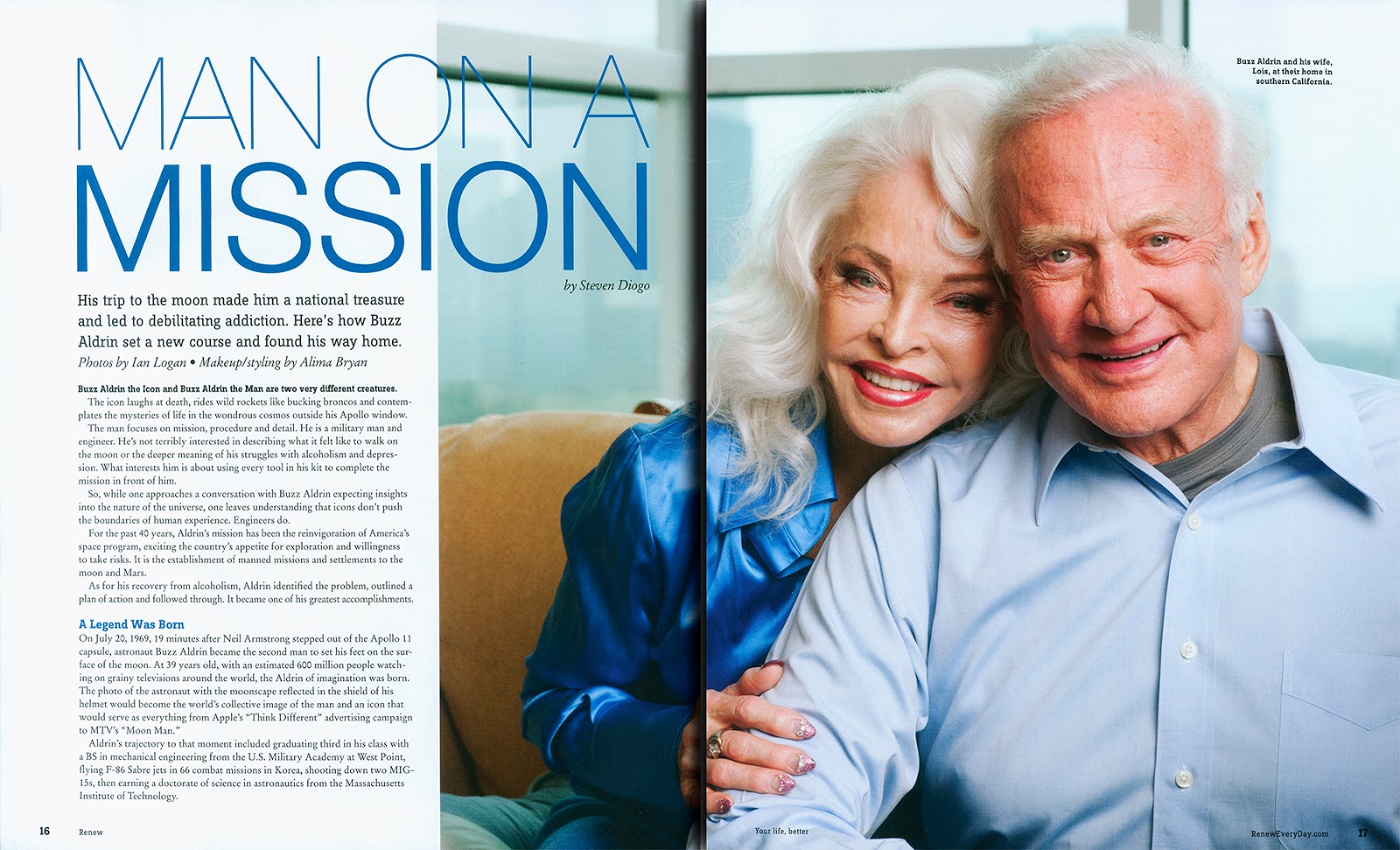 Ian Logan Photographer: Buzz Aldrin Cover