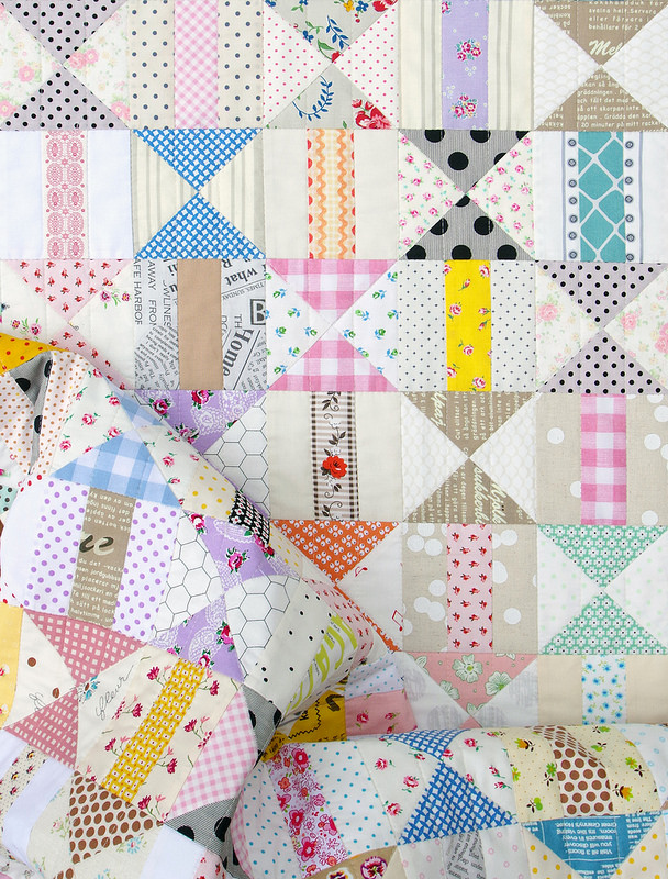 Two Block Patchwork Quilt - The Finished Quilt | Red Pepper Quilts ...
