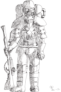 Art from Zero to Hero: Stormtrooper with steam jetpack