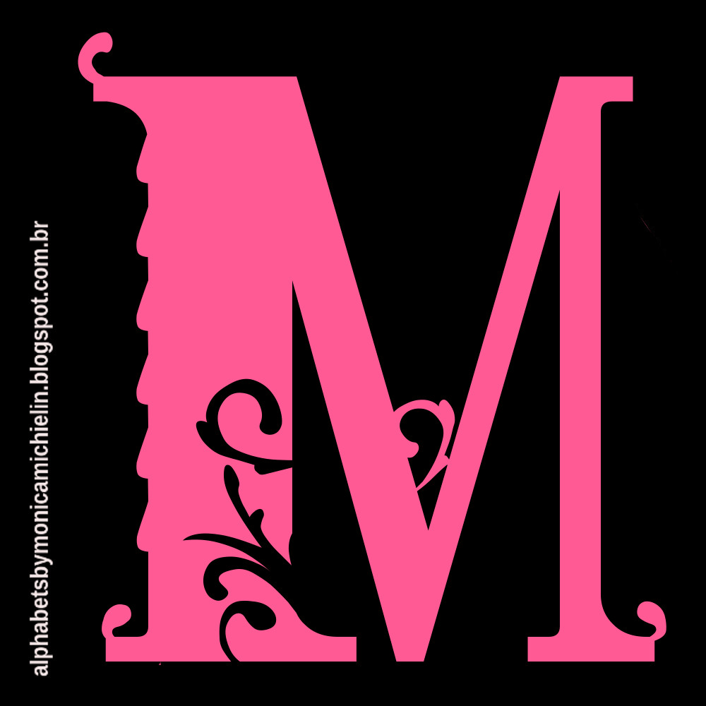 M. Michielin Alphabets: ALFABETO ROSA , PINK ALPHABET AND BLACK , PINK ...