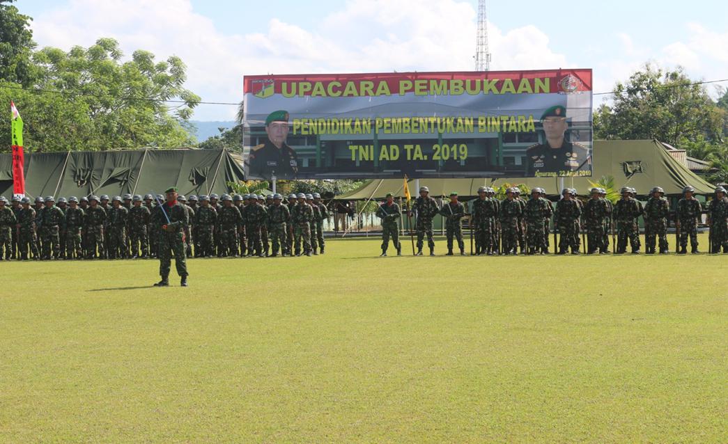 Danrindam XIII/Merdeka Buka Diktukba TNI AD 2019 | Rindam XIII Merdeka