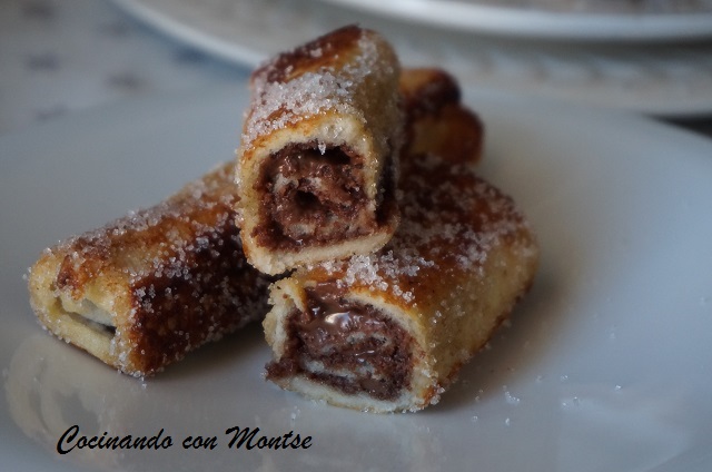 Rollitos rellenos de chocolate - Cocinando con Montse