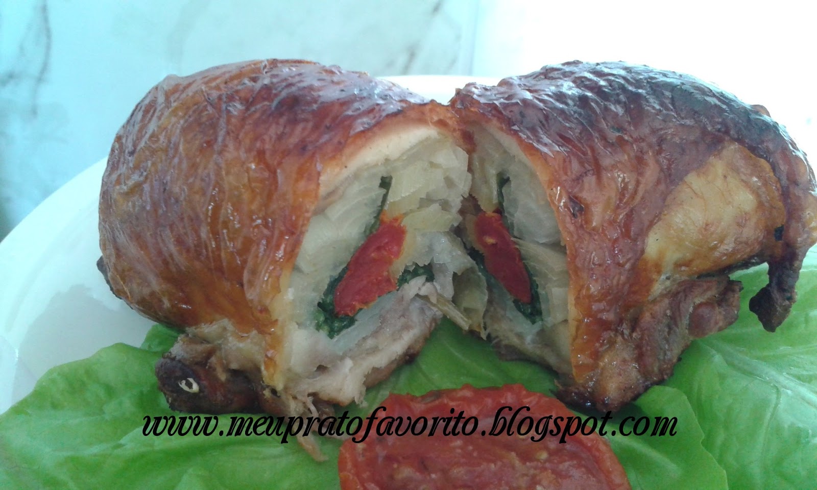 Meu prato favorito: Filé de coxa e sobrecoxa de frango recheada com ...