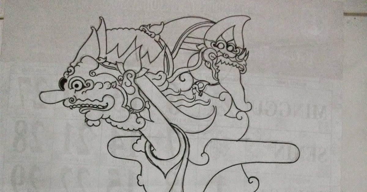 51+ Inspirasi Penting Sketsa Batik Wayang