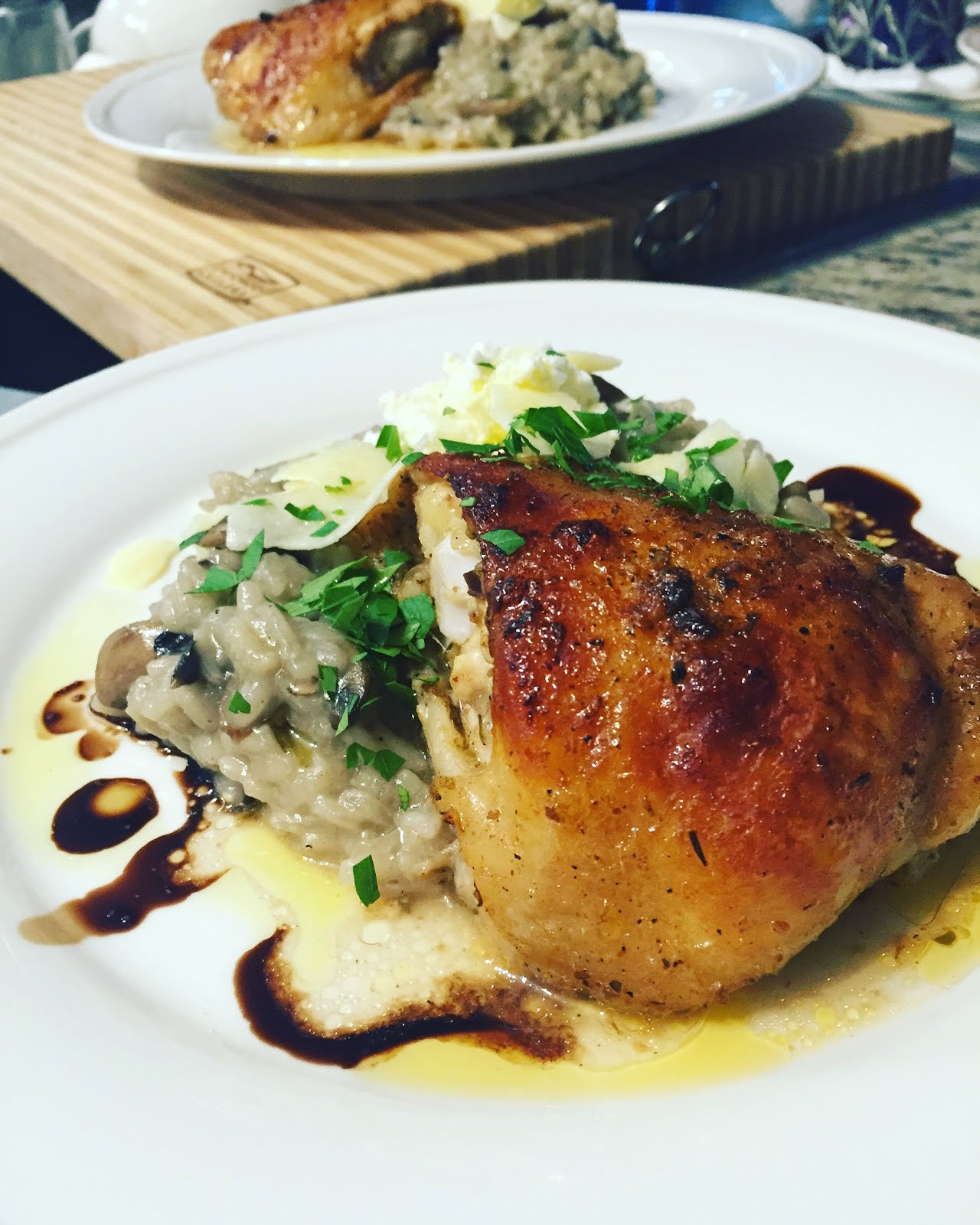 "The eyes eat first."