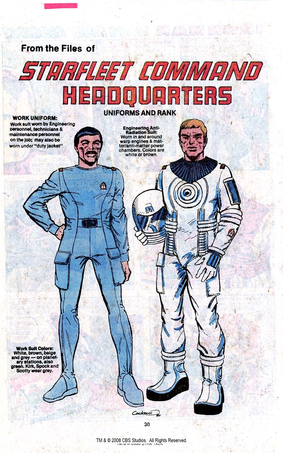 Marvel Comics of the 1980s: 1980 - From the Files of Starfleet Command