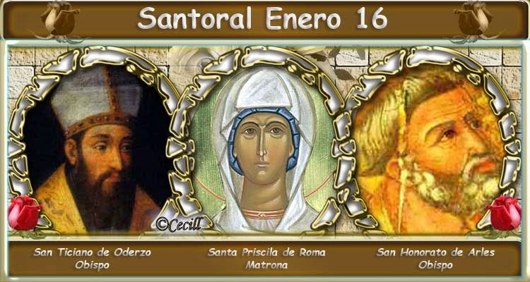 Vidas Santas: Santoral Enero 16