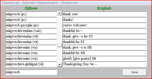 Ojibwe Language and More: Week 1: Free Online Ojibwe Language Dictionary