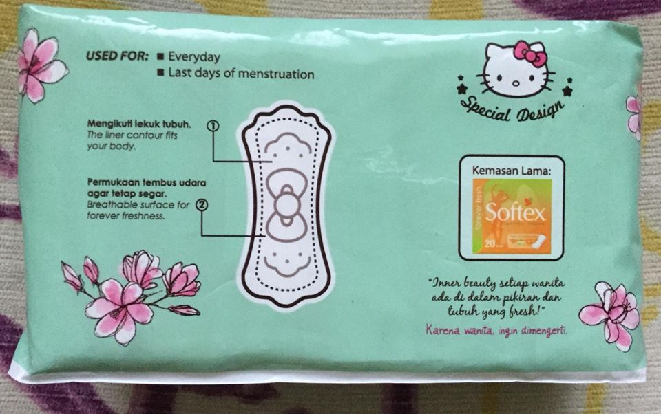 3 Reasons Why I Like Softex Hello Kitty Pantyliner
